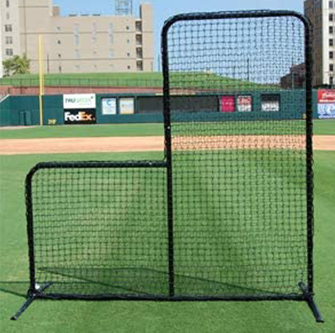 Pro Nine Baseball Pitcher's Protective L-Screen - Baseball Equipment & Gear