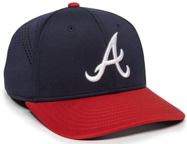 OC Sports MLB-600 Atlanta Braves ProFlex Cap - Baseball Equipment & Gear