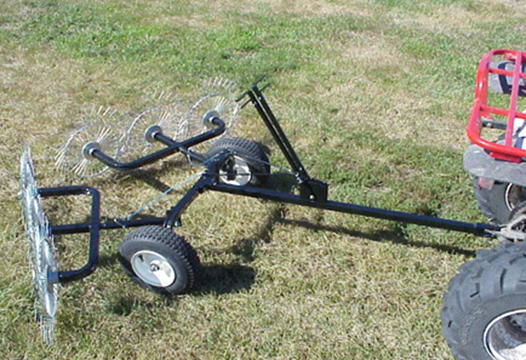 Yard Tuff 60" V-style Acreage Rake - Baseball Equipment & Gear