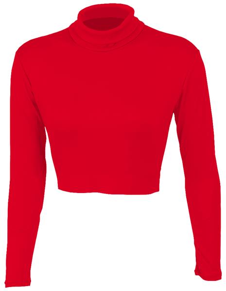 Cheerleaders Nylon Turtleneck Midriff Bodysuits - Cheerleading ...