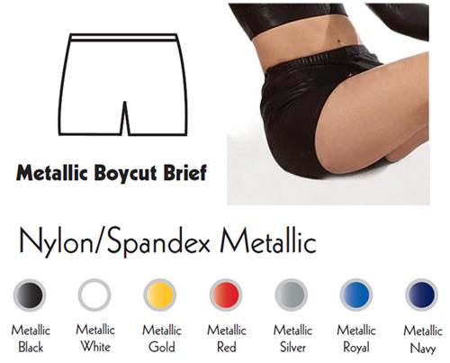 Cheer Fantastic Metallic Cheerleader Boy-Cut Brief - Cheerleading ...