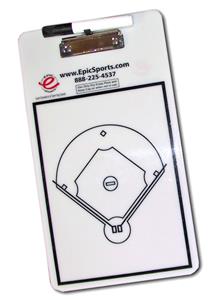 Epic Dry Erase Baseball Coaching Clipboard 2-Sided - Baseball Equipment ...