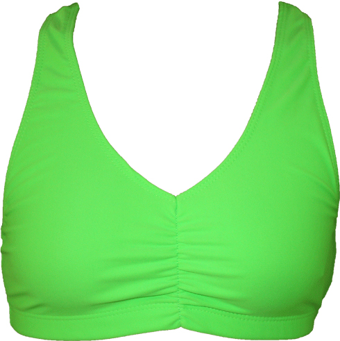 Funkadelic Neon Lime Lights Sports Bra - Soccer Equipment and Gear