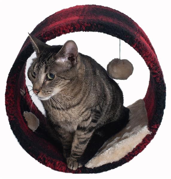 Armarkat B1201, B1601 Real Wood Cat Hideaway Tunnel, Scotch Plaid ...