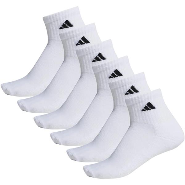 Adidas Mens 6-Pack Quarter Socks - Soccer Equipment and Gear
