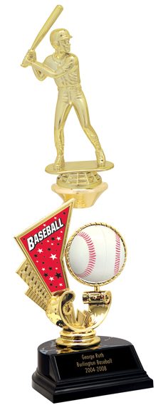 Baseball Spinner Trophys Trophies with figure 12" - Baseball Equipment ...