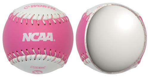 Worth NCAA 10" Soft Training Pink Softballs - Baseball Equipment & Gear