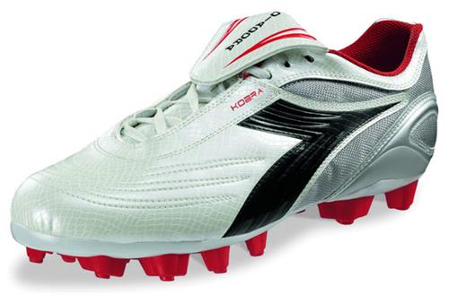 Diadora Kobra RTX 14 JR White Soccer Cleats - Soccer Equipment and Gear