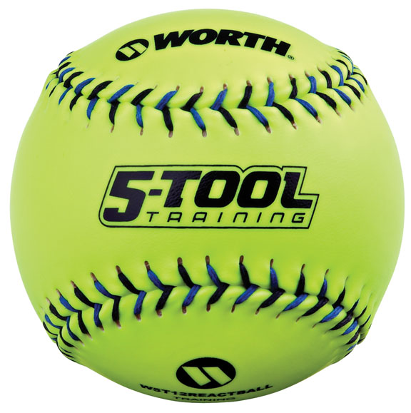 Worth 5-Tool Training 12" Reaction Softballs - Baseball Equipment & Gear