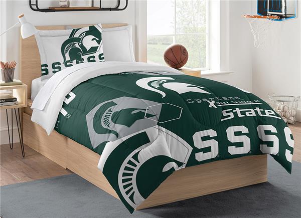 Northwest NCAA Michigan State Full/Queen Comforter & Shams - Fan Gear