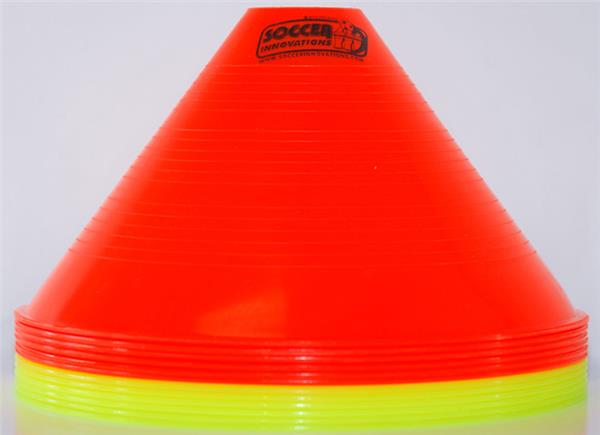 Soccer Innovations 12" Cones Set Of 12 - Baseball Equipment & Gear