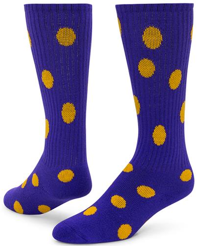 Adult (AS-Black/Flo Green) & (AM - Pink/White)) Dots OTC Athletic Socks ...