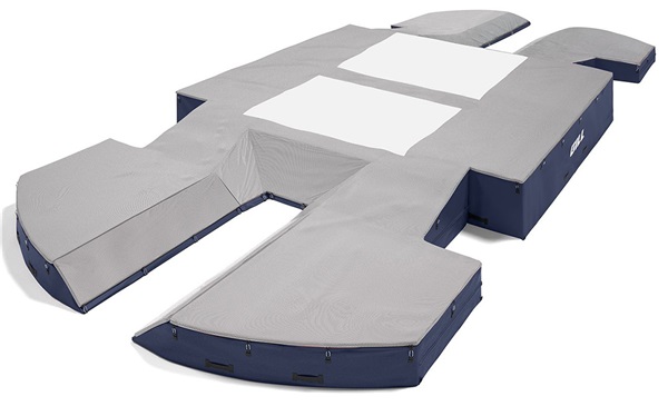 Gill AGX M4 Double Front Pole Vault Landing System (21'6" X 44'2" X 32 ...