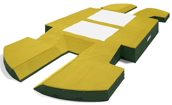 Gill AGX M4 Double Front Pole Vault Landing System (21'6" X 44'2" X 32 ...