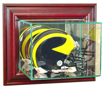 Perfect Case Wall Mounted Mini Helmet Display Case - Football Equipment ...