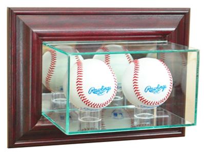 Perfect Cases "Double Baseball" Wall Display Cases - Baseball Equipment ...