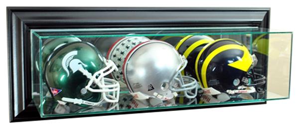 Perfect Case Wall Mounted Triple Mini Football Display Case - Football ...