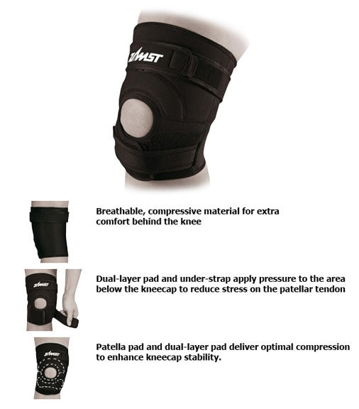 Zamst JK-2 Moderate Support Unisex Knee Support - Soccer Equipment and Gear