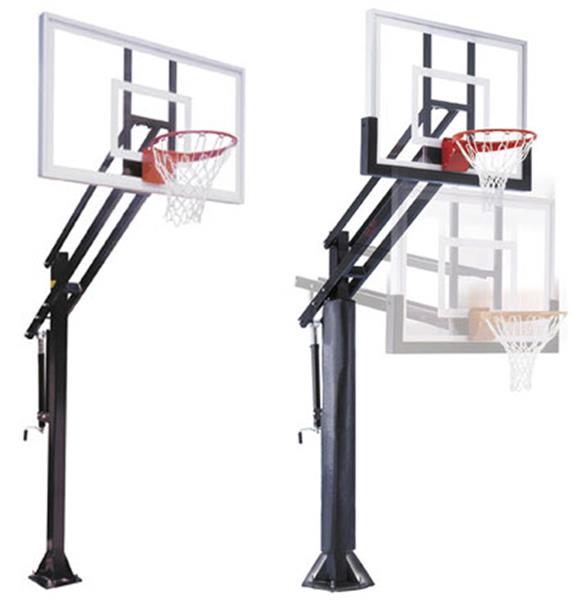 Attack Select Bolt Down Basketball System with 36x60 Acrylic Backboard ...