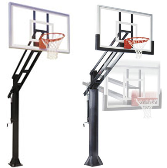 Force Select Bolt Down Basketball System with 36x60 acrylic backboard ...