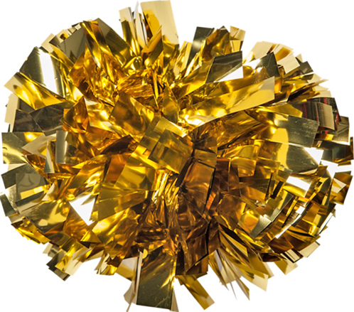 Cheerleaders (1-COLOR) Metallic 4" Youth Pom (EACH) - Cheerleading ...