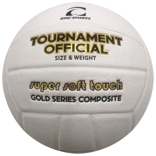 Epic Gold Series Tournament Official Game White/Gold Volleyball ...