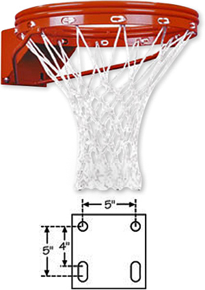 First Team FT172D Fixed Basketball Goal Double Rim - Basketball ...
