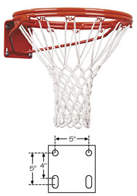 E19897 FT170D Heavy Duty Double Rim Fixed Basketball Goal