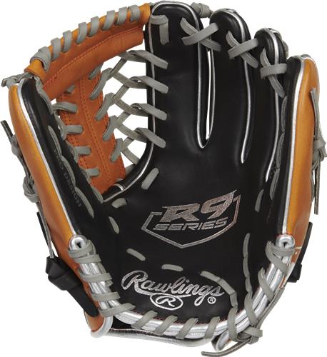 Rawlings R9 Contour 11-Inch Baseball Glove - R9115U-4BT - Baseball Equipment & Gear
