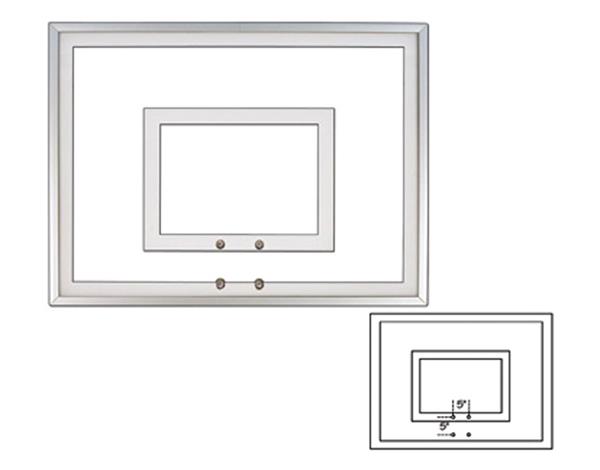 36"x54" Tempered Glass Basketball Backboards FT216 - Basketball ...
