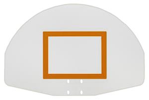 36"x54" Fan-Shaped Aluminum Basketball Backboards - Basketball ...