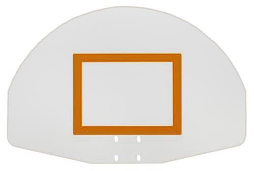 36"x54" Fan-Shaped Aluminum Basketball Backboards - Basketball ...