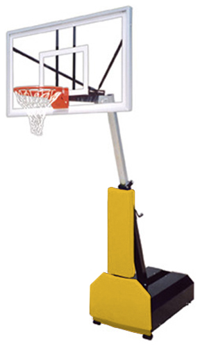 Fury Nitro Portable Basketball System with 36x60 glass backboard ...