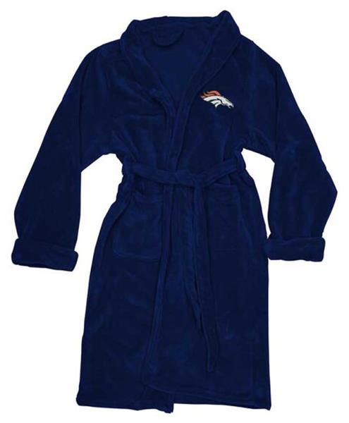 Northwest NFL Denver Broncos Mens L/XL Silk Touch Bath Robe - Fan Gear