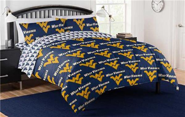 Northwest NCAA West Virginia Mountaineers Rotary Full Bed In a Bag Set ...