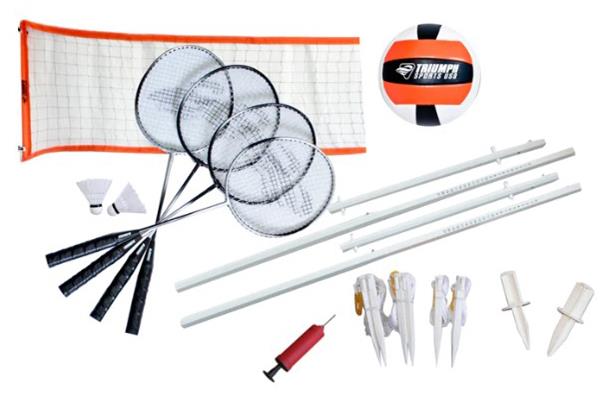 Triumph Advanced Volleyball/Badminton Combo Set 35-7142-2 - Volleyball ...