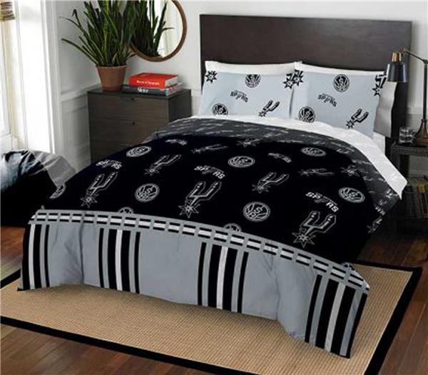 Northwest NBA San Antonio Spurs Rotary Queen Bed In a Bag Set - Fan Gear