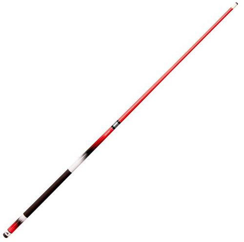 Mizerak P1881R 58" Two-Piece Neon Red Fade Deluxe Carbon Composite Pool ...
