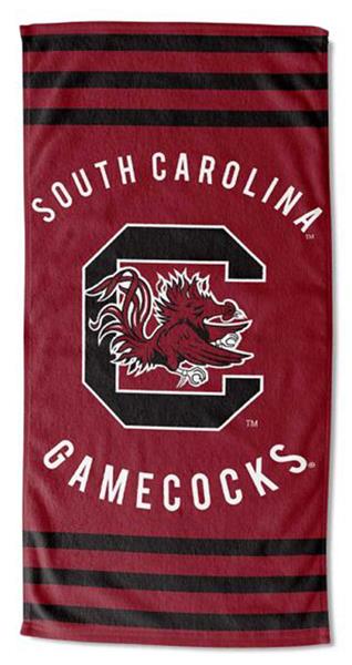 Northwest NCAA South Carolina Gamecocks "Stripes" Beach Towel - Fan Gear