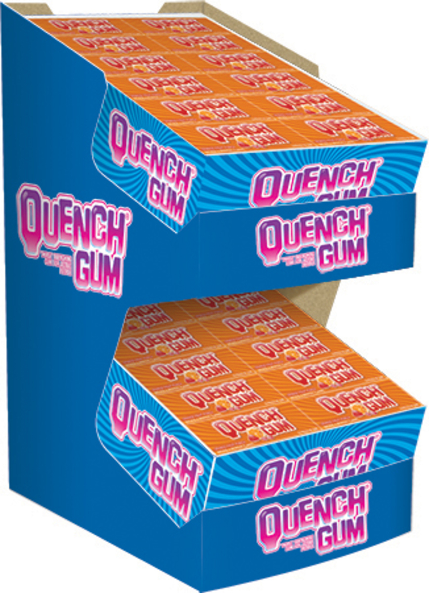 E204129 Quench Gum 10-Sticks Per Pack Shelf Talker/Tray of 48 Packs