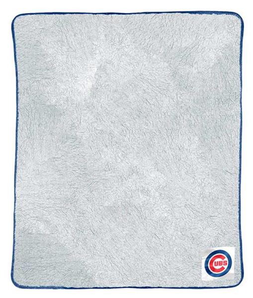 Northwest MLB Chicago Cubs Two-Tone Sherpa Throw - Fan Gear