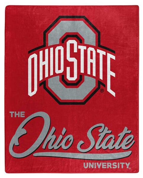 Northwest NCAA Ohio State Buckeyes "Signature" Raschel Throw - Fan Gear