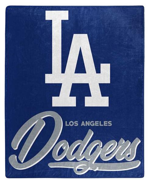 Northwest MLB Los Angeles Dodgers "Signature" Raschel Throw - Fan Gear