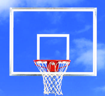 Bison Basketball 32" x 48" White Framed Rectangular Acrylic Backboard ...