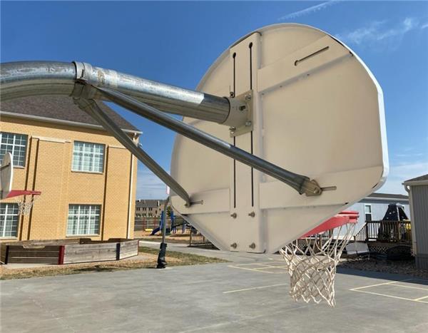 Bison 39" x 54" Dura Steel Fan-Shaped Basketball Backboard - Retro Fit ...