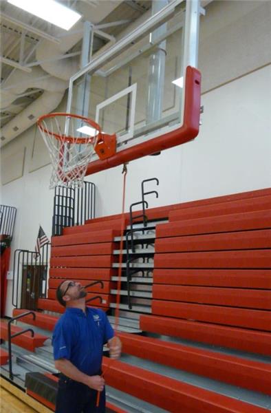 Bison ZipCrank Basketball Height Adjusters Manual Fan Shaped BA980F ...