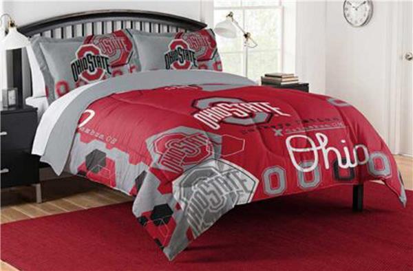 Northwest NCAA Ohio State Buckeyes "Hexagon" Full/Queen Comforter/Sham ...
