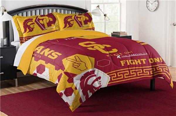 Northwest NCAA USC Trojans "Hexagon" Full/Queen Comforter/Sham Set ...