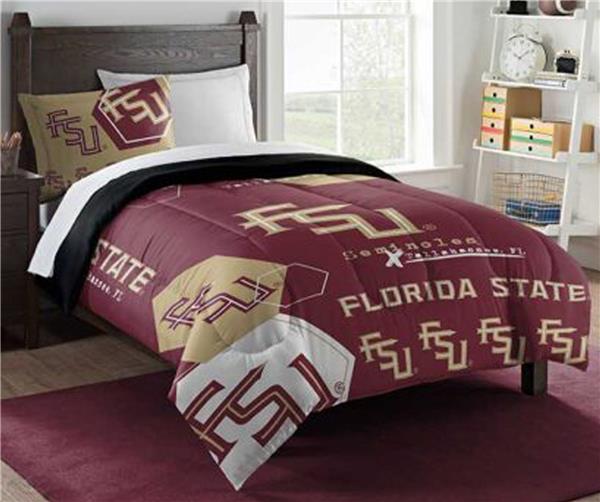 Northwest NCAA Florida State Seminoles "Hexagon" Twin Comforter/Sham ...