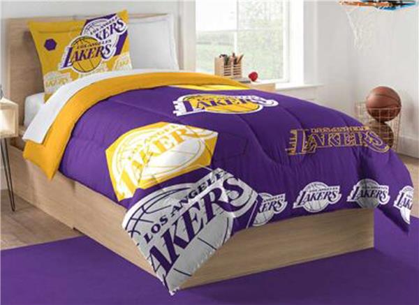 Northwest NBA Los Angeles Lakers "Hexagon" Twin Comforter/Sham Set ...